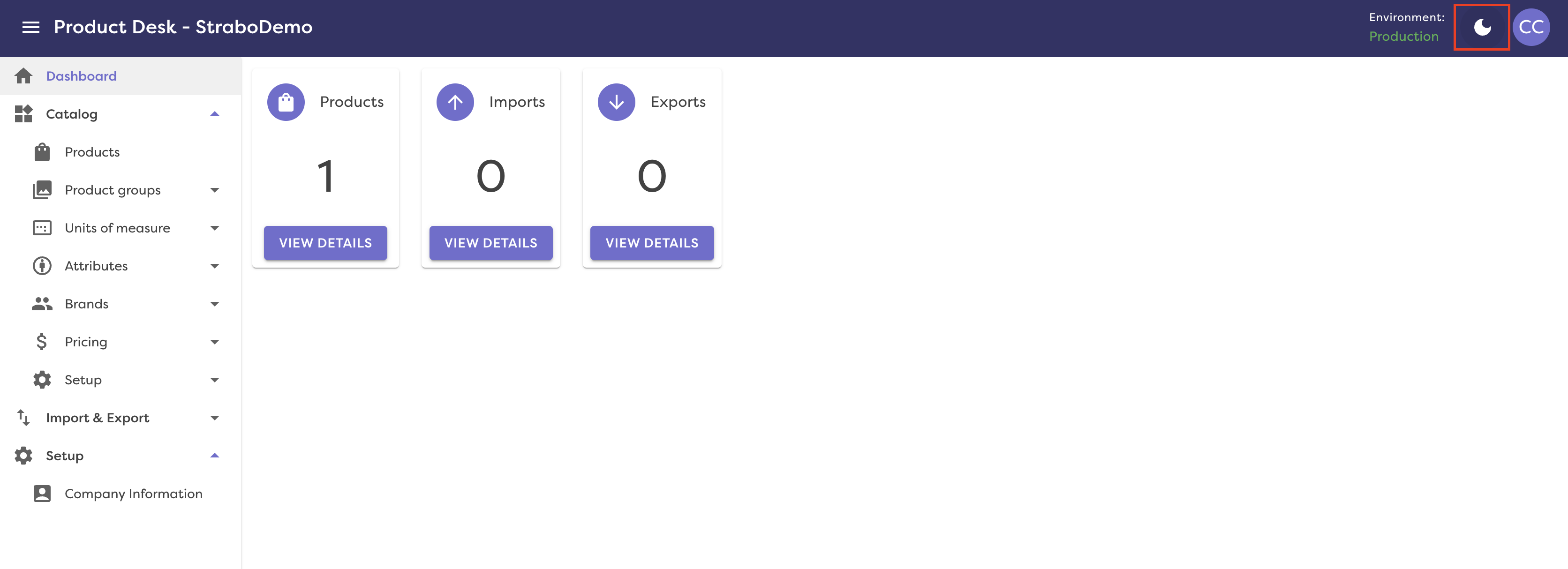 General navigation | Product Desk Wiki